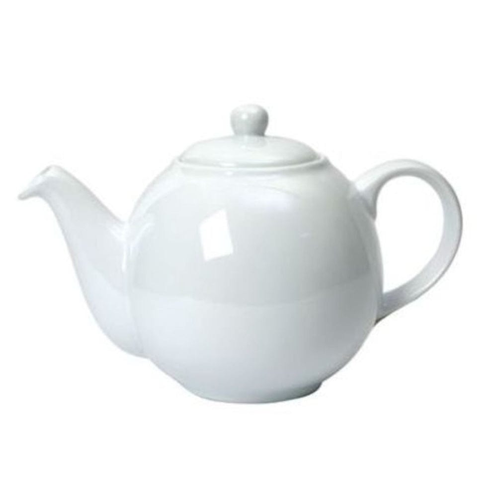 KitchenCraft London Pottery Globe 6 Cup Teapot In White