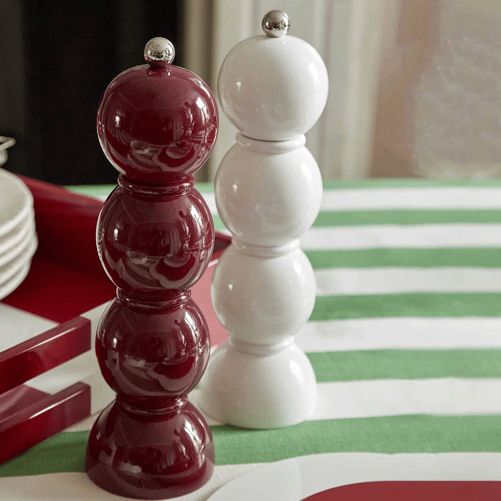 Addison Ross Bobbin Salt or Pepper Mill 24cm In White