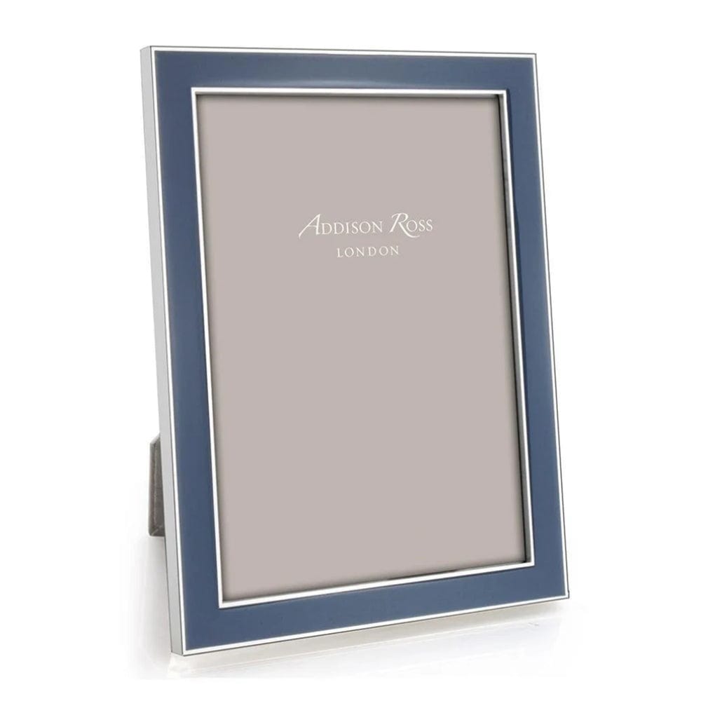 Addison Ross Enamel & Silver Frame In Denim, 8x10