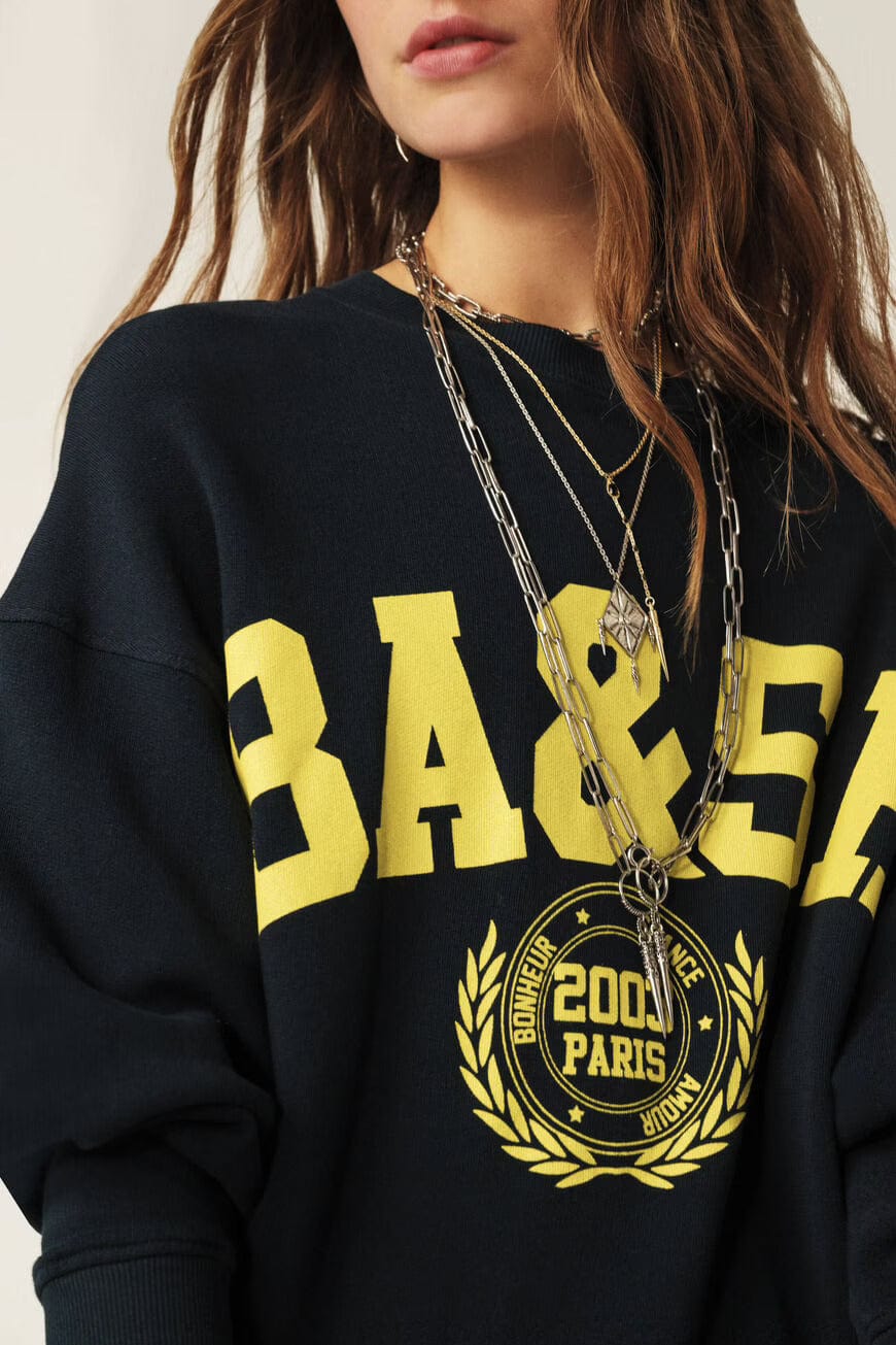 ba&sh Benjamin Sweatshirt In Marine