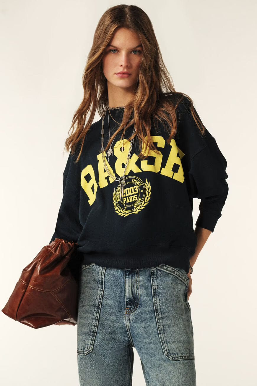 ba&sh Benjamin Sweatshirt In Marine