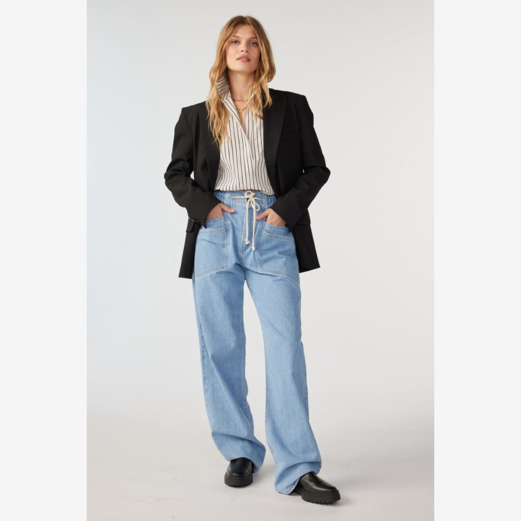 ba&sh Jeans Mima In Light Blue