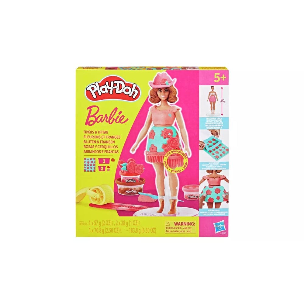 Barbie Play-Doh Florals & Fringe with 3 Tubs & Accessories
