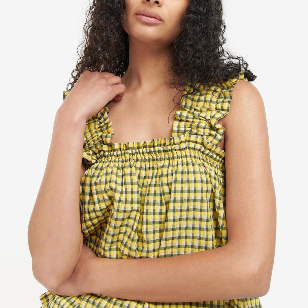 Barbour Addison Top Yellow