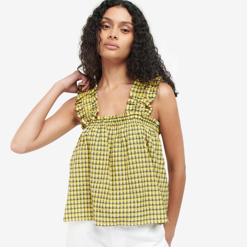 Barbour Addison Top Yellow
