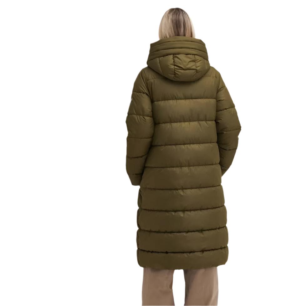 Barbour International Barron Longline Puffer Jacket In Empire Green