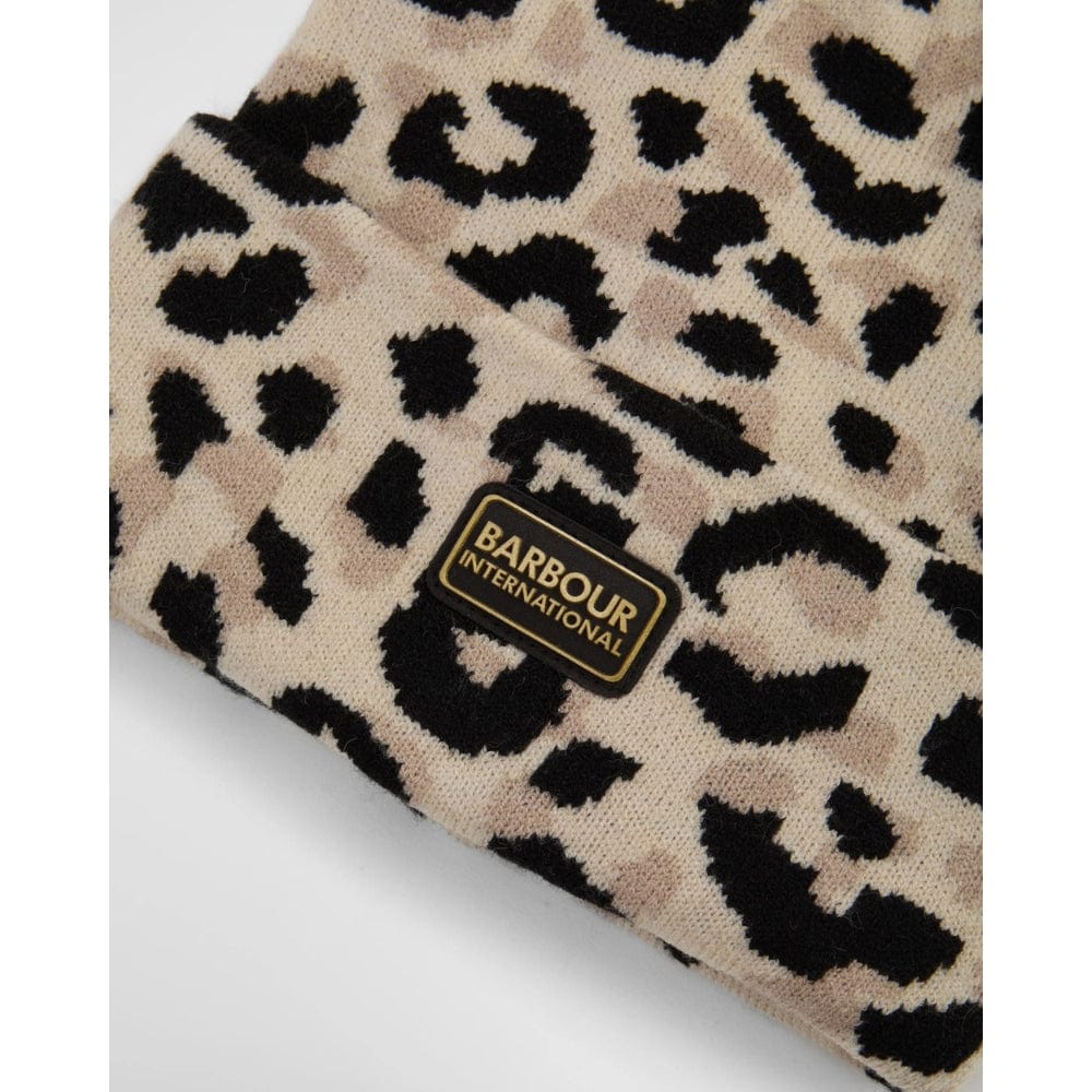 Barbour International Harley Leopard Beanie