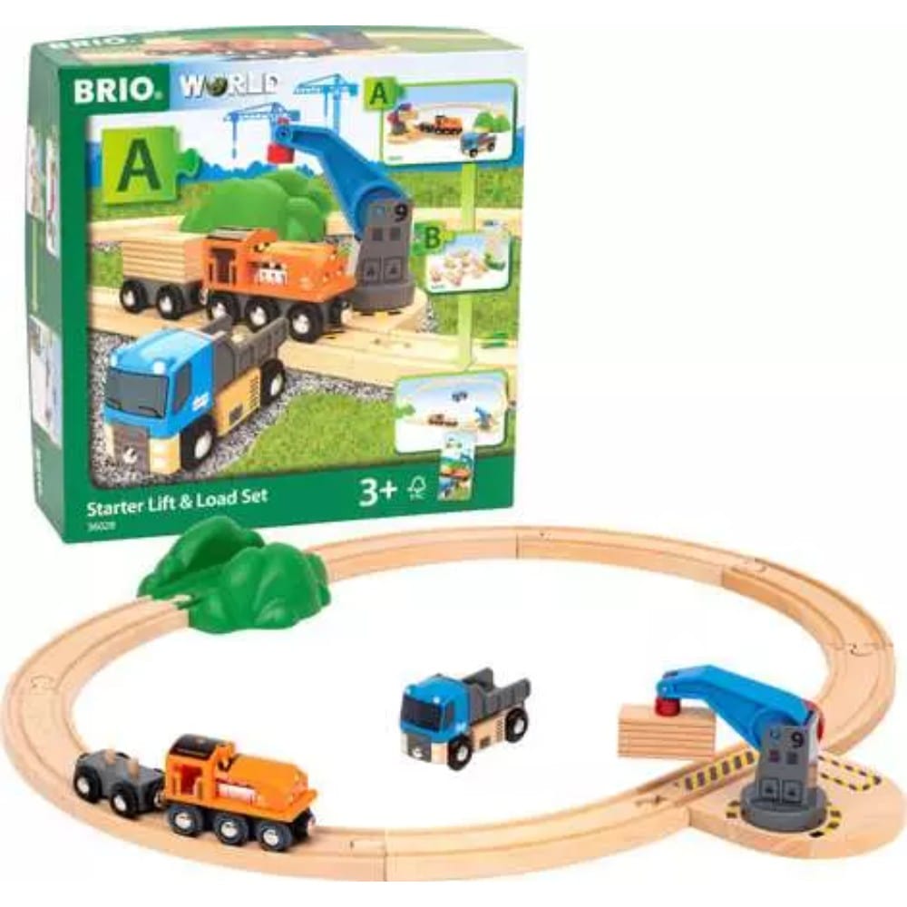 BRIO World Train Set Starter Lift & Load Set