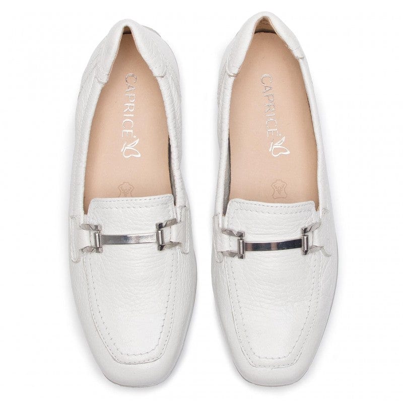 Caprice Loafer Slip On In White