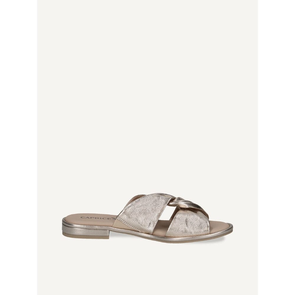 Caprice Mule In Platin metal