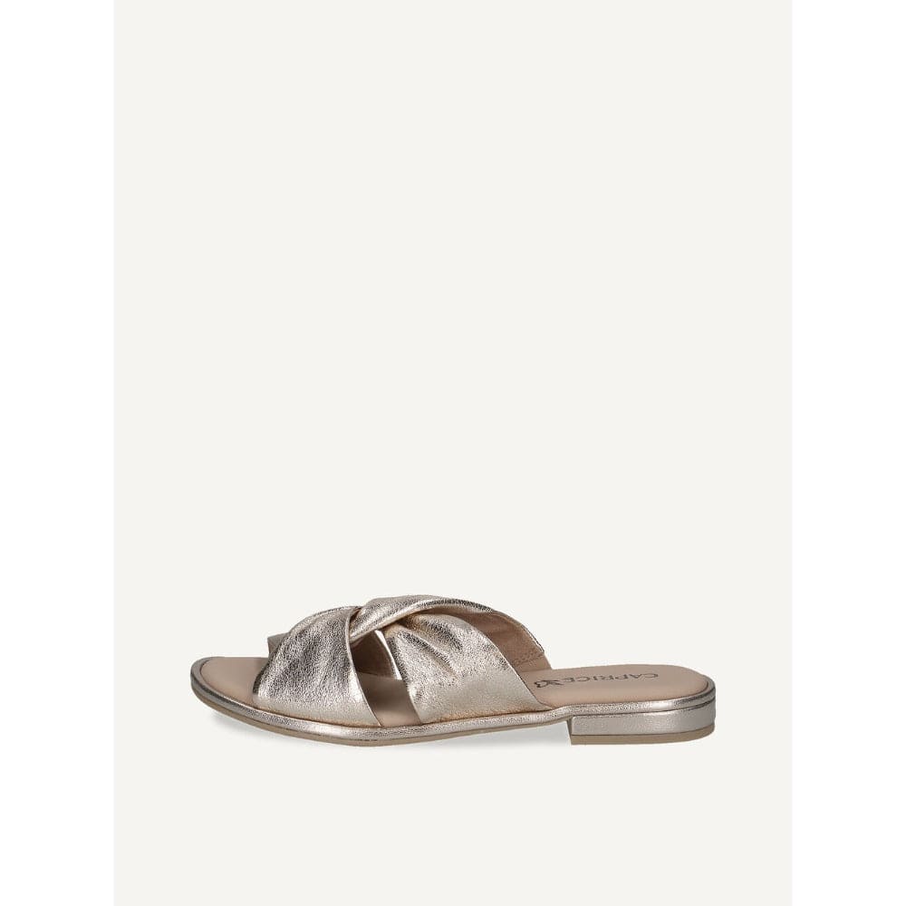 Caprice Mule In Platin metal