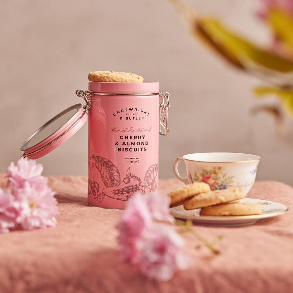 Cartwright & Butler Cherry & Almond Biscuits in Tin