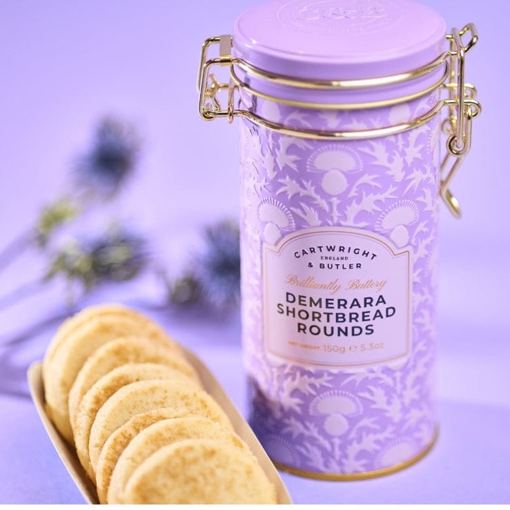 Cartwright & Butler Demerara Shortbread Rounds In Tin
