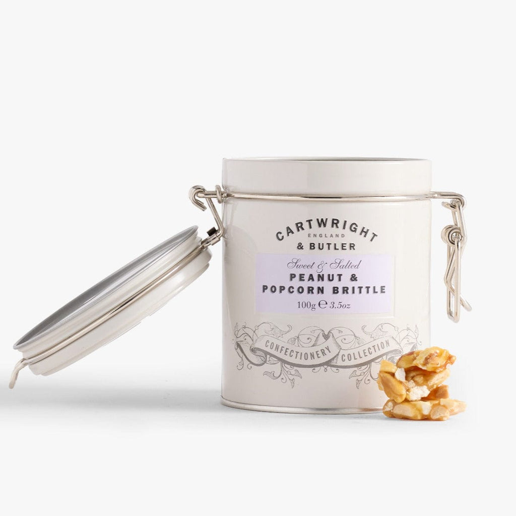 Cartwright & Butler Peanut & Popcorn Brittle in Tin