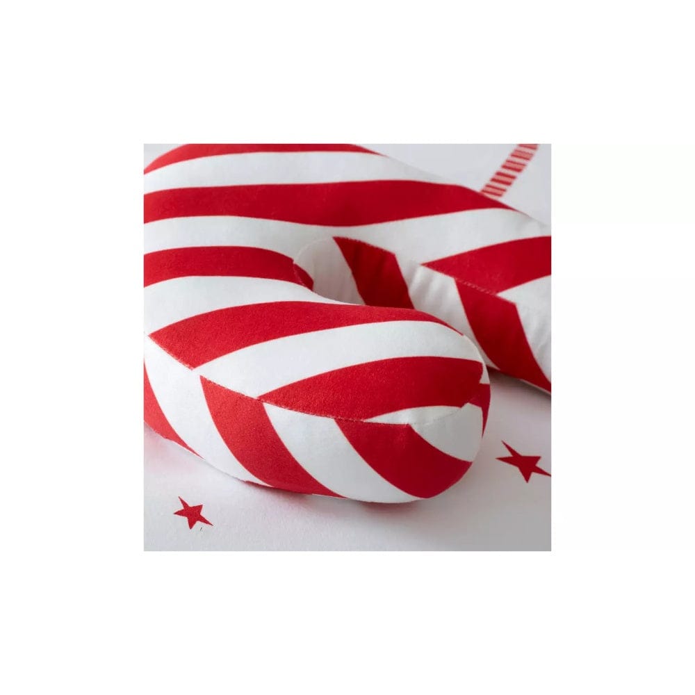 Catherine Lansfield Candy Cane Cushion In Red