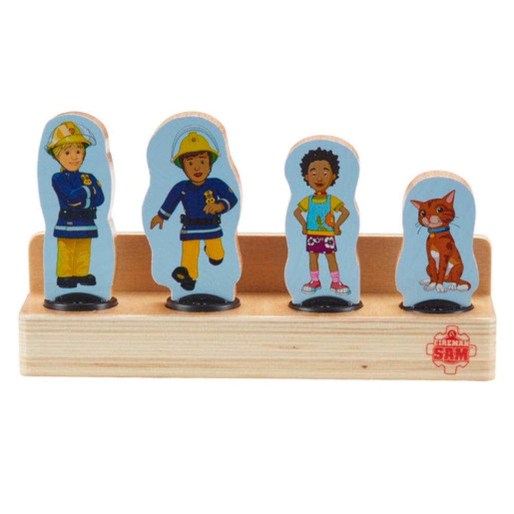 Fireman Sam Wooden 4 Pack of Two Sided Figures