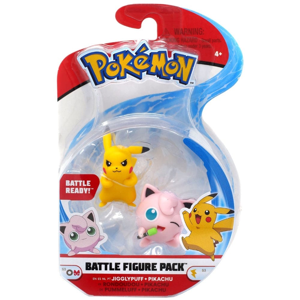 Pokémon Series 3 Battle Figure Jigglypuff & Pikachu Mini Figure