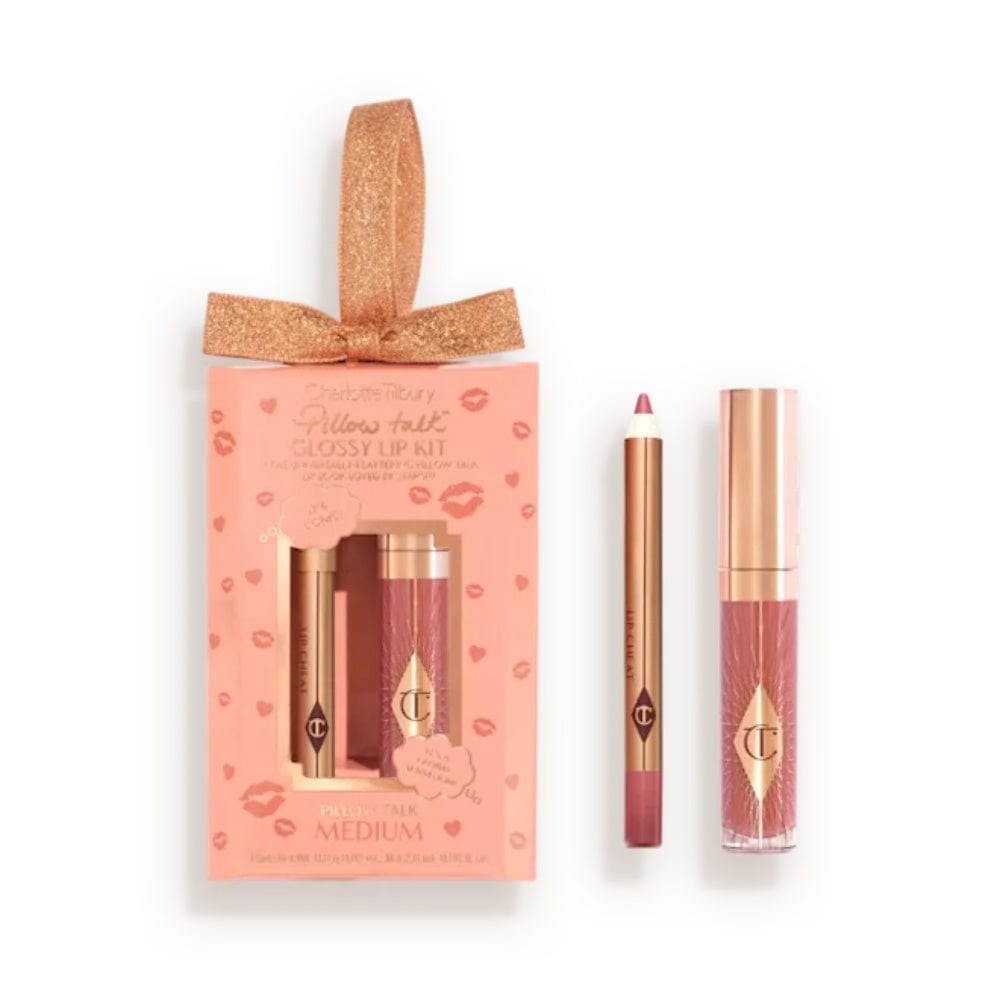 Charlotte Tilbury Pillow Talk Mini Glossy Lips Duo - Pillow Talk Mediu
