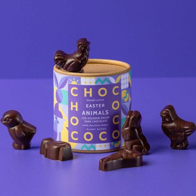Chococo Dark Chocolate Easter Shapes Tube