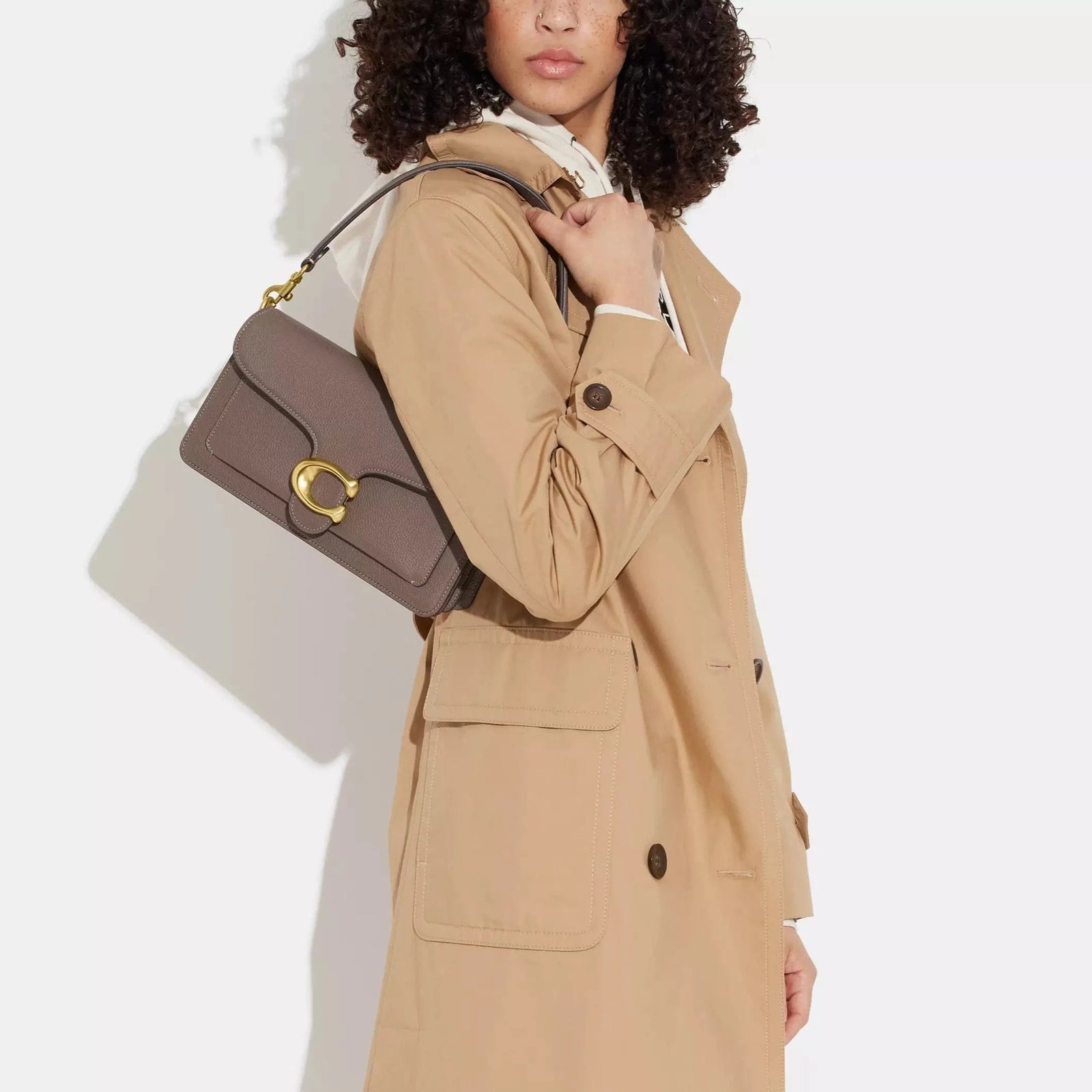 Coach Tabby Shoulder Bag 26 in Dark Stone