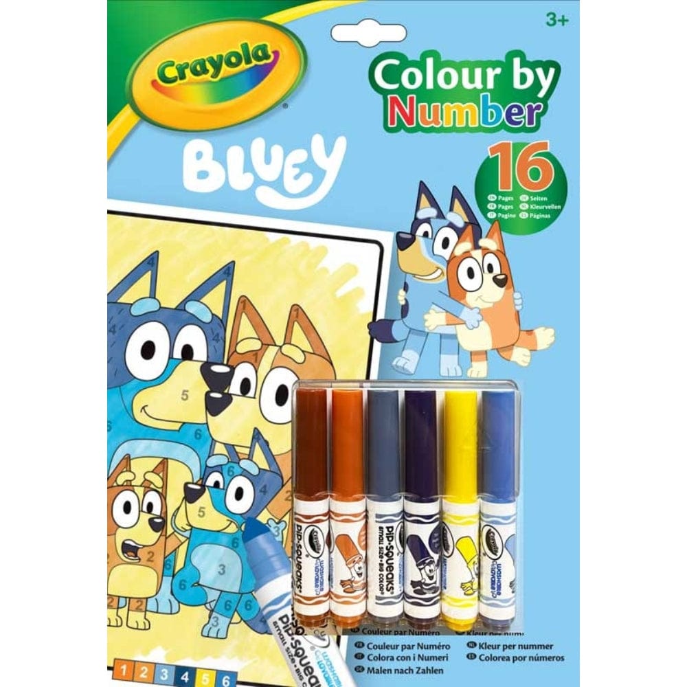 Crayola Colour By Numbers - Bluey