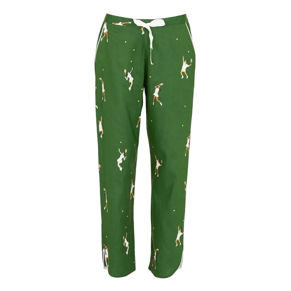 Cyberjammies Charlie Tennis Print Pyjama Bottoms In Green