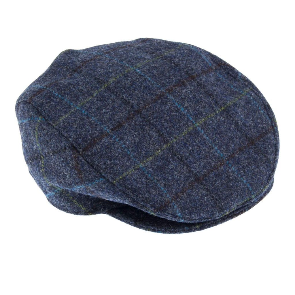 Denta Moons Check Flat Cap Blue