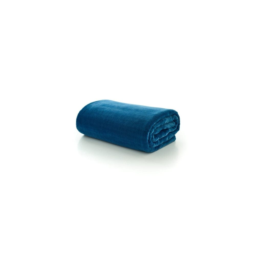 Deyongs Luxury Coco Touch Flannel Throw In Marine