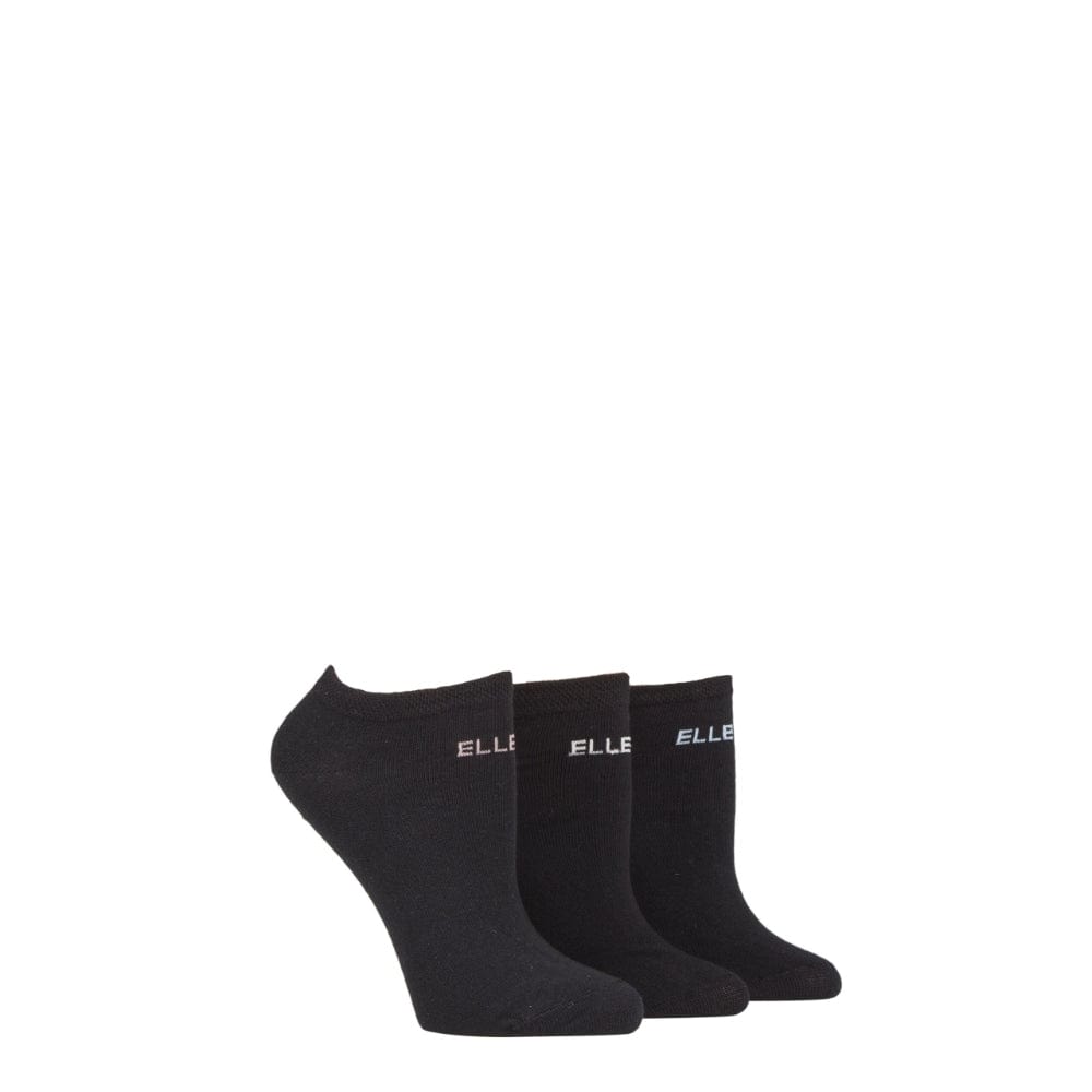 ELLE 3 Pair Plain In Black