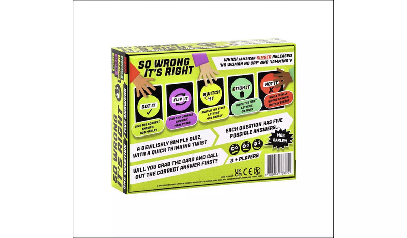 Esdevium So Wrong It's Right Board Game