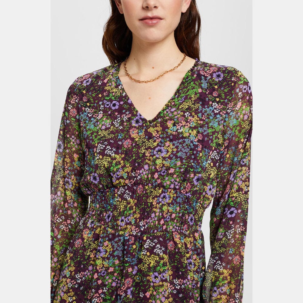 Esprit Woven mini dress with floral pattern