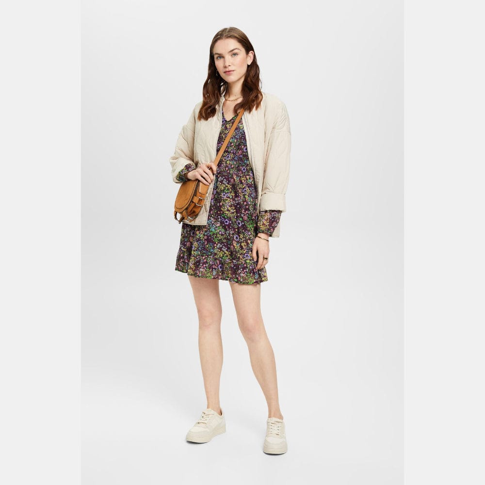 Esprit Woven mini dress with floral pattern