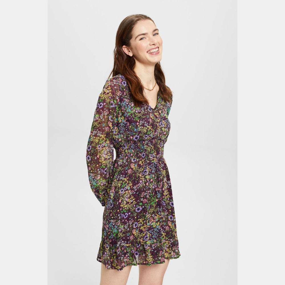Esprit Woven mini dress with floral pattern