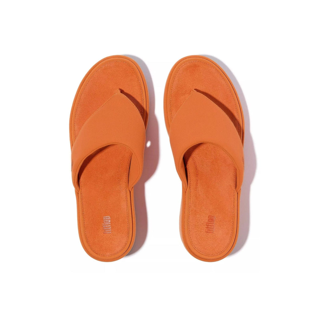FitFlop Platforms Wedge Toe-Post Sandals in Satsuma