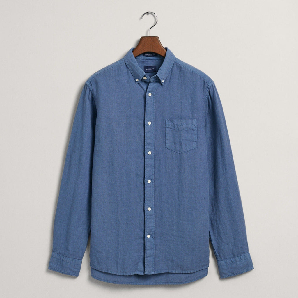 GANT Regular Fit Garment-Dyed Linen Shirt