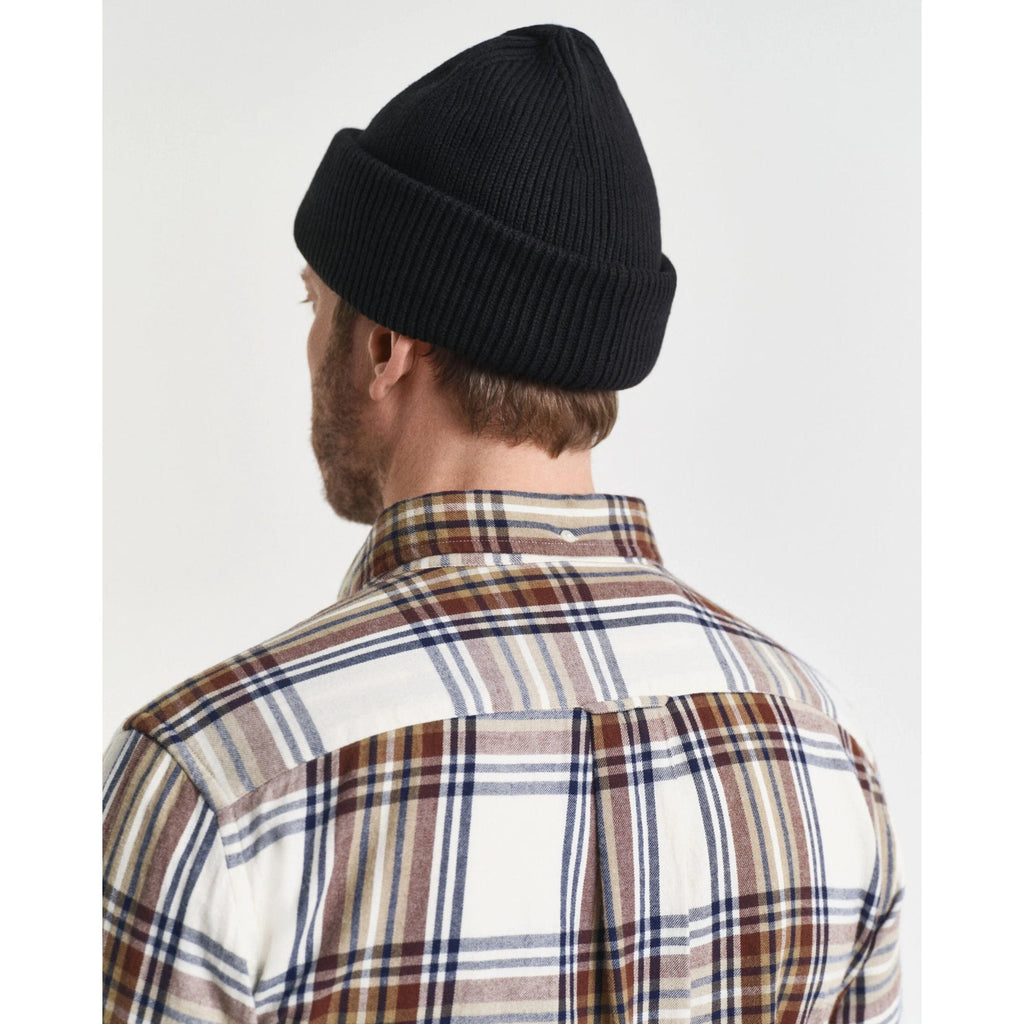 Gant Regular Fit Windblown Flannel Check Shirt In Cream