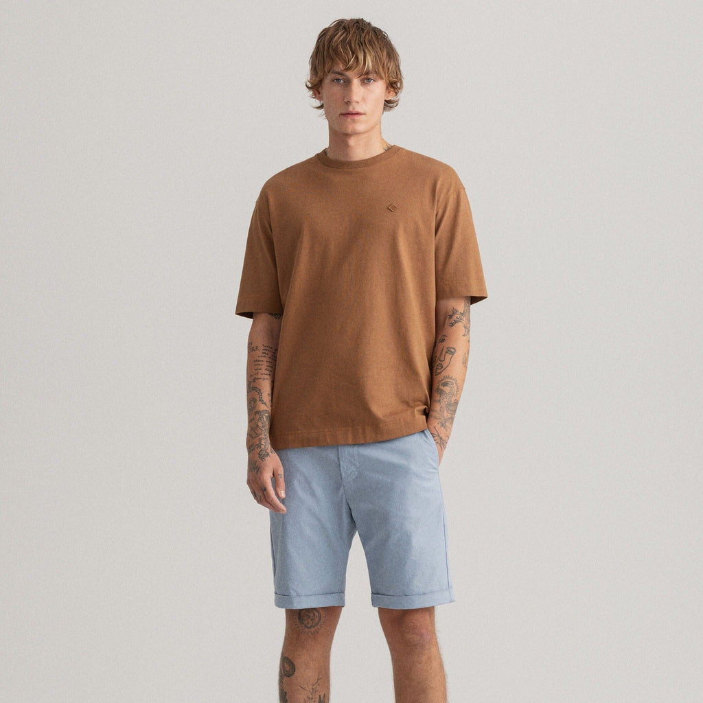 GANT Allister Regular Fit Sun-faded Shorts in Dove Blue