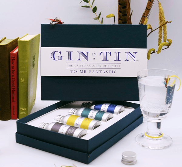 Gin In A Tin Gift Set 4 Navy Miniatures (Mr Fantastic)