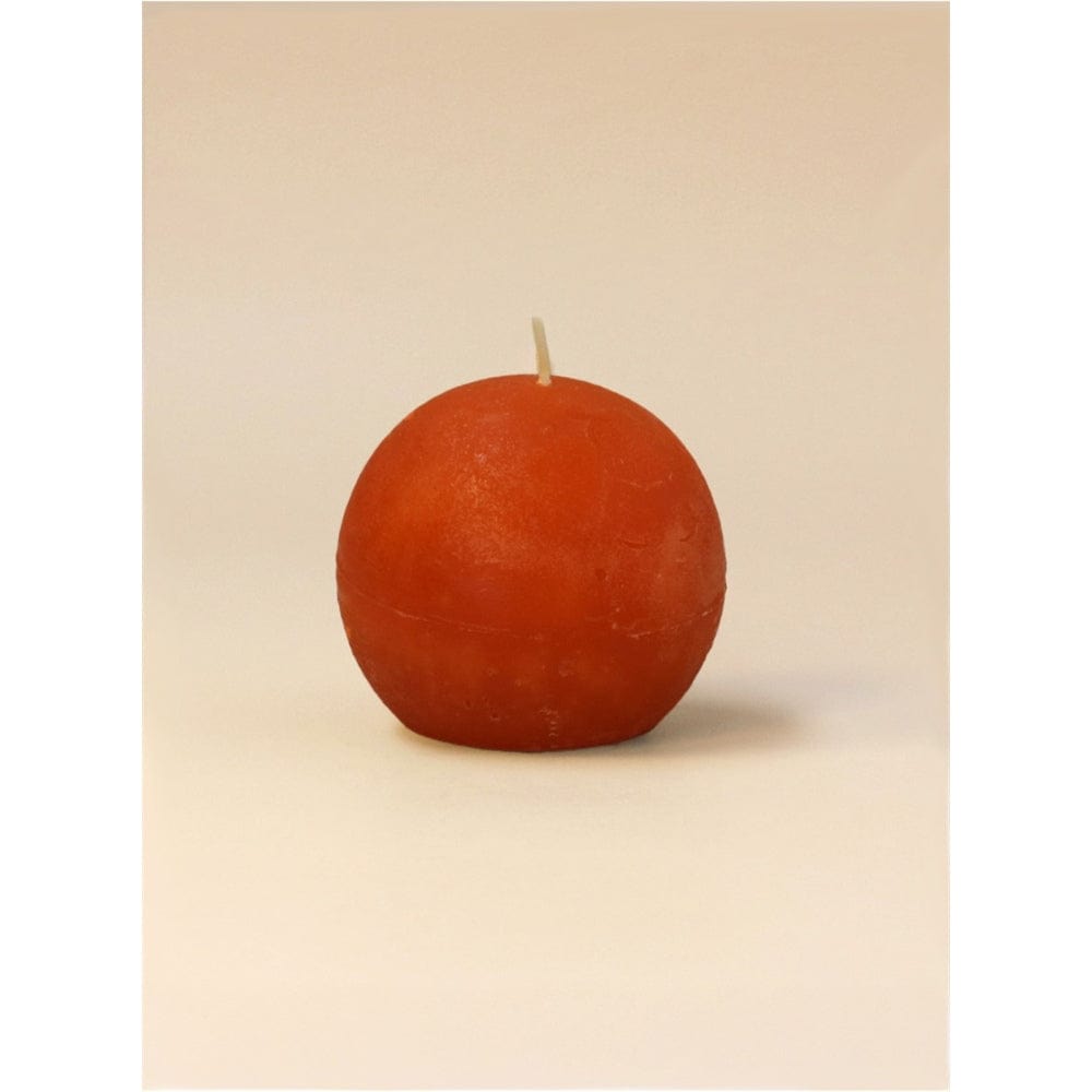 Gisela Graham Ball Candle - Orange