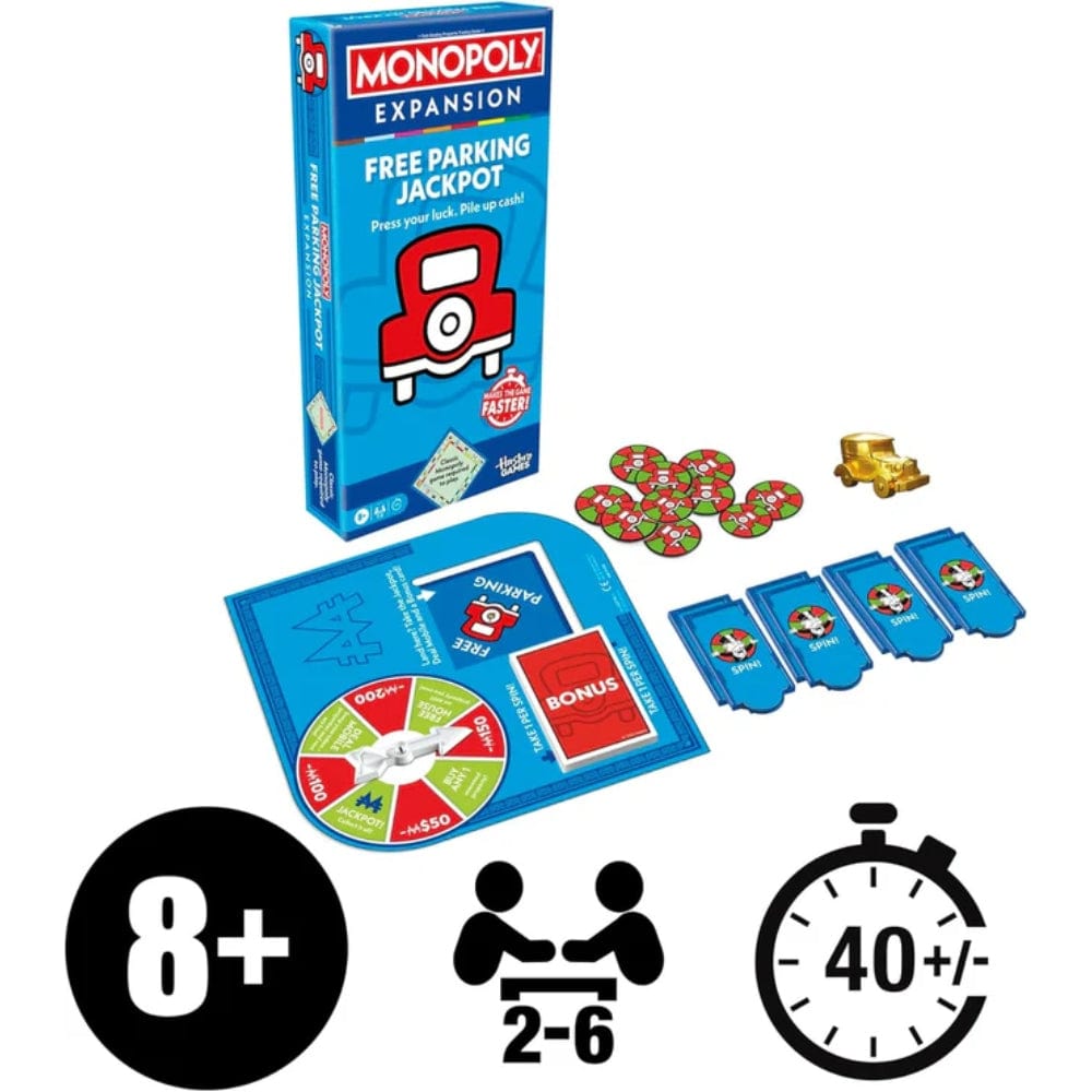 Monopoly Free Parking Jackpot EXPANSION (Classic Monopoly Game Require