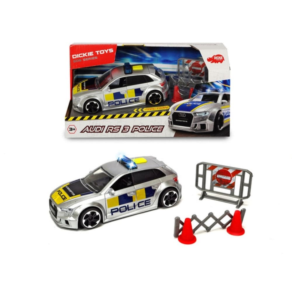 Dickie Toys Audi RS3 Police Car with Light and Sound