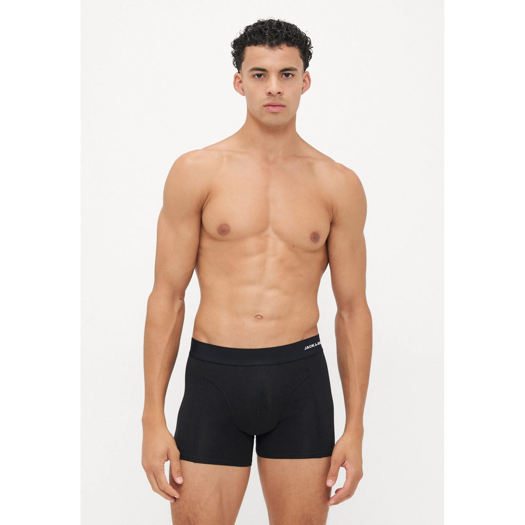 Jack & Jones Basic Boxer Bamboo Pack of 3 In Black