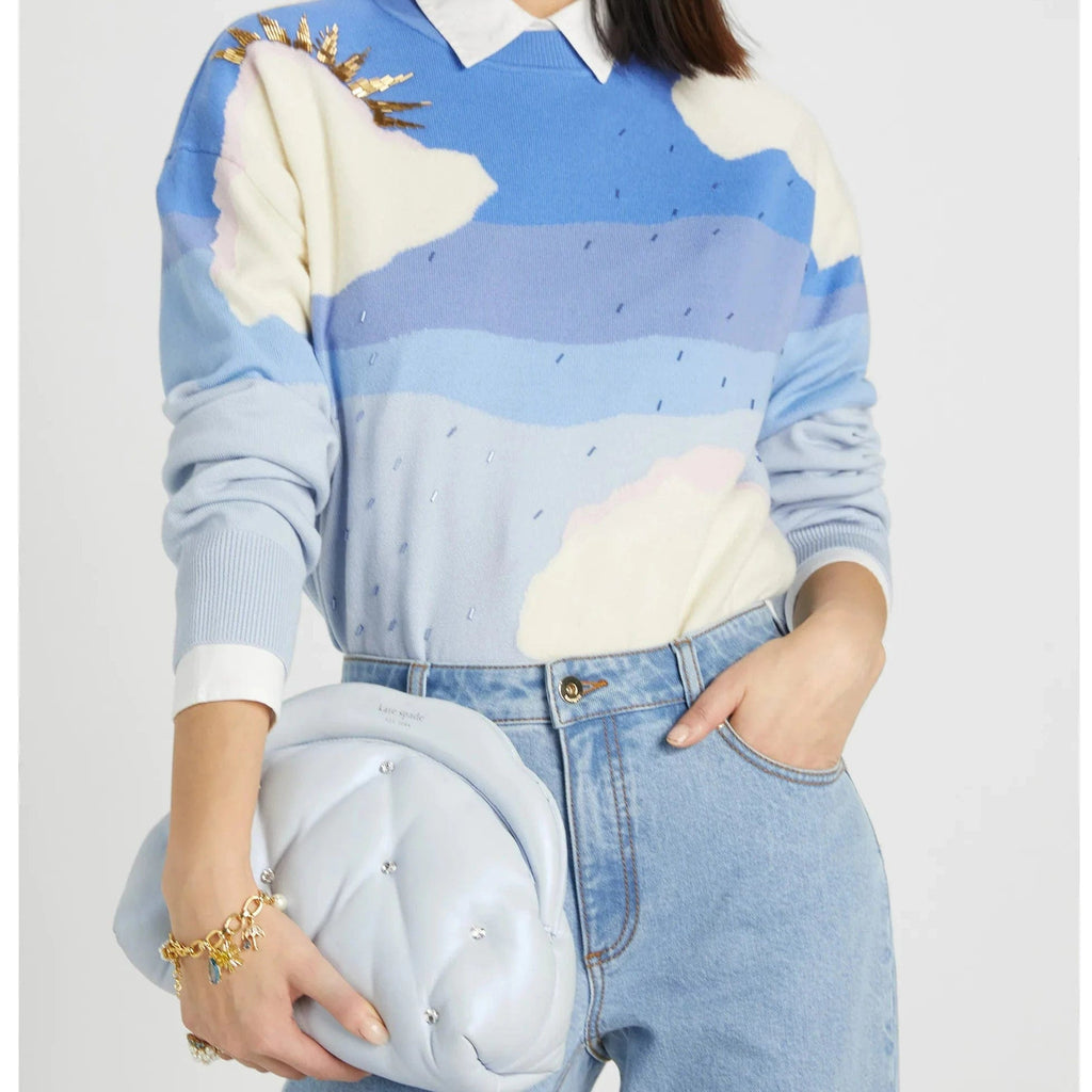 Kate Spade Cloud Clutch Watercolour Blue