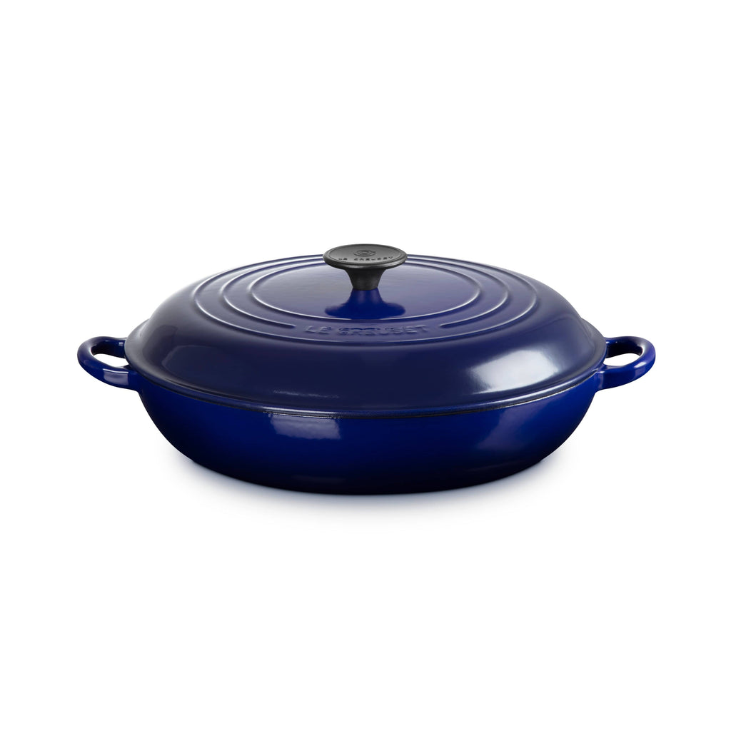 Le Creuset Cast Iron Shallow Casserole 30cm Indigo