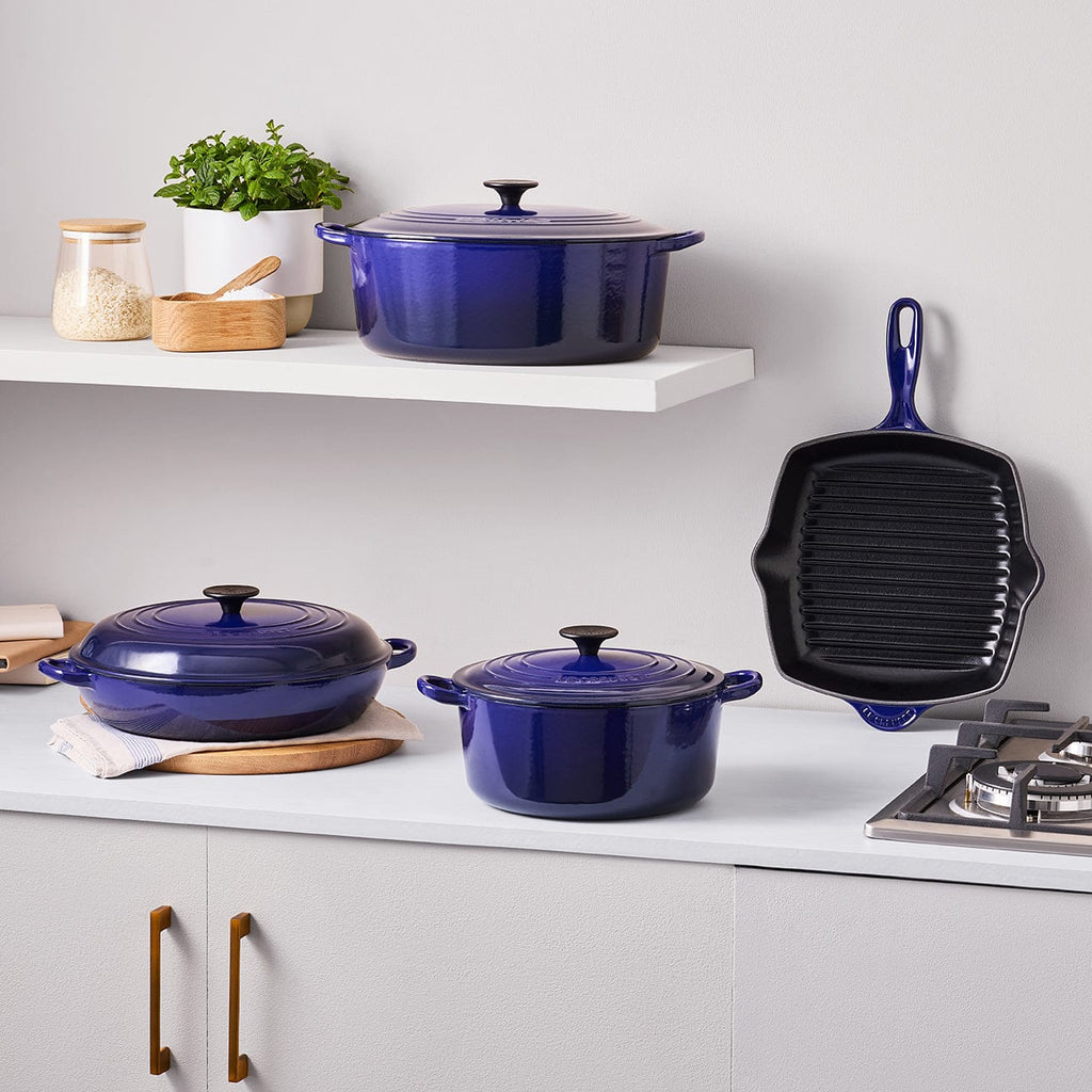 Le Creuset Cast Iron Square Grillit 26cm Indigo
