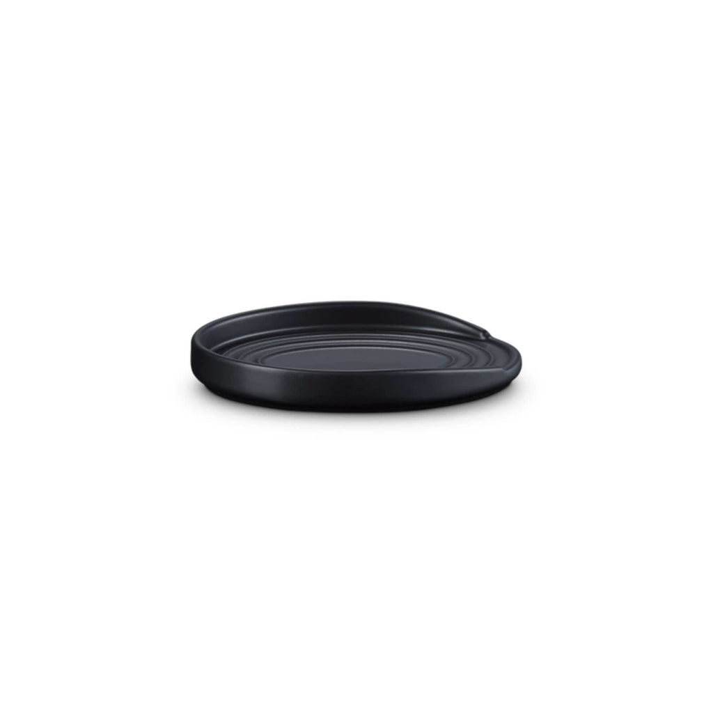 Le Creuset Stoneware Oval Spoon Rest In Satin Black