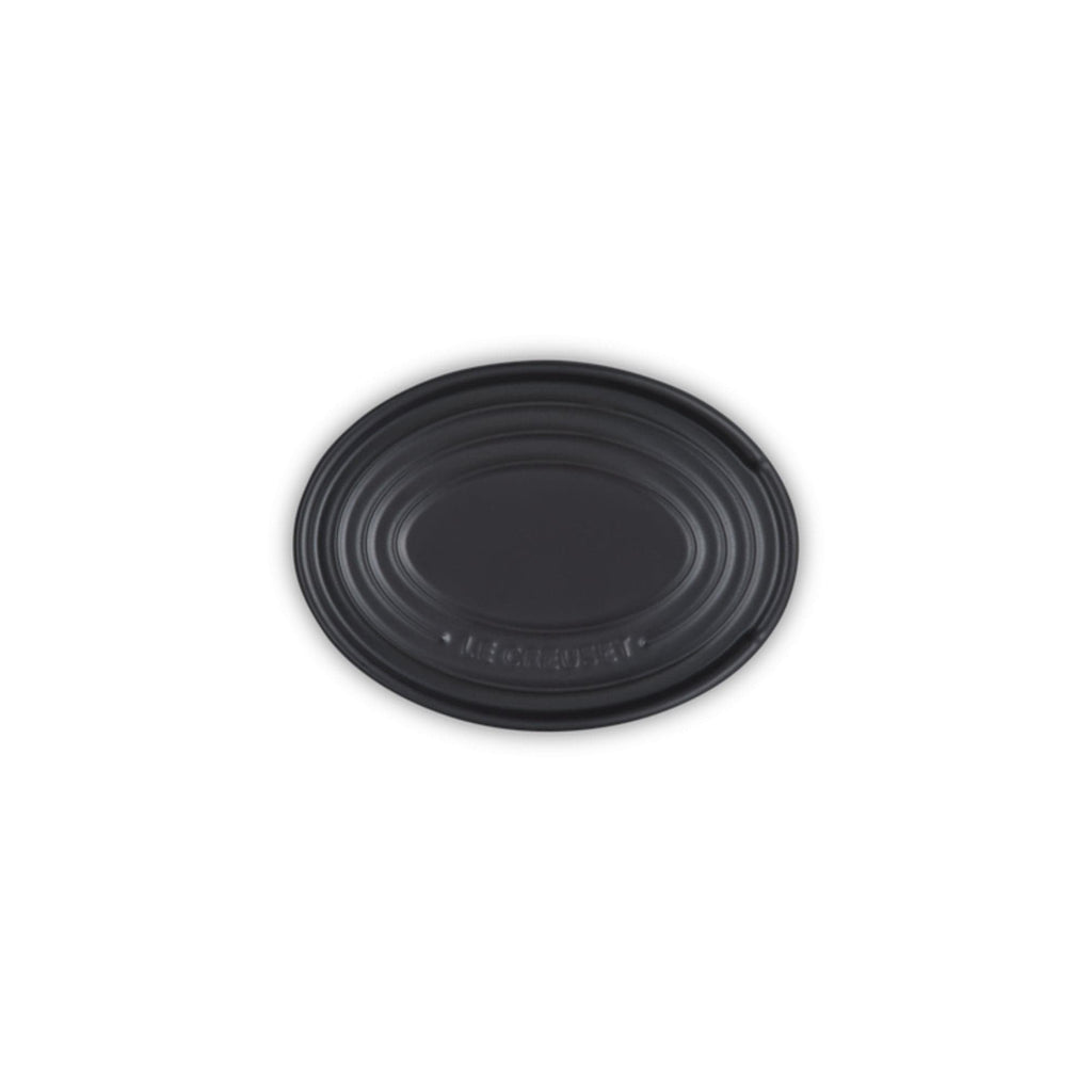 Le Creuset Stoneware Oval Spoon Rest In Satin Black
