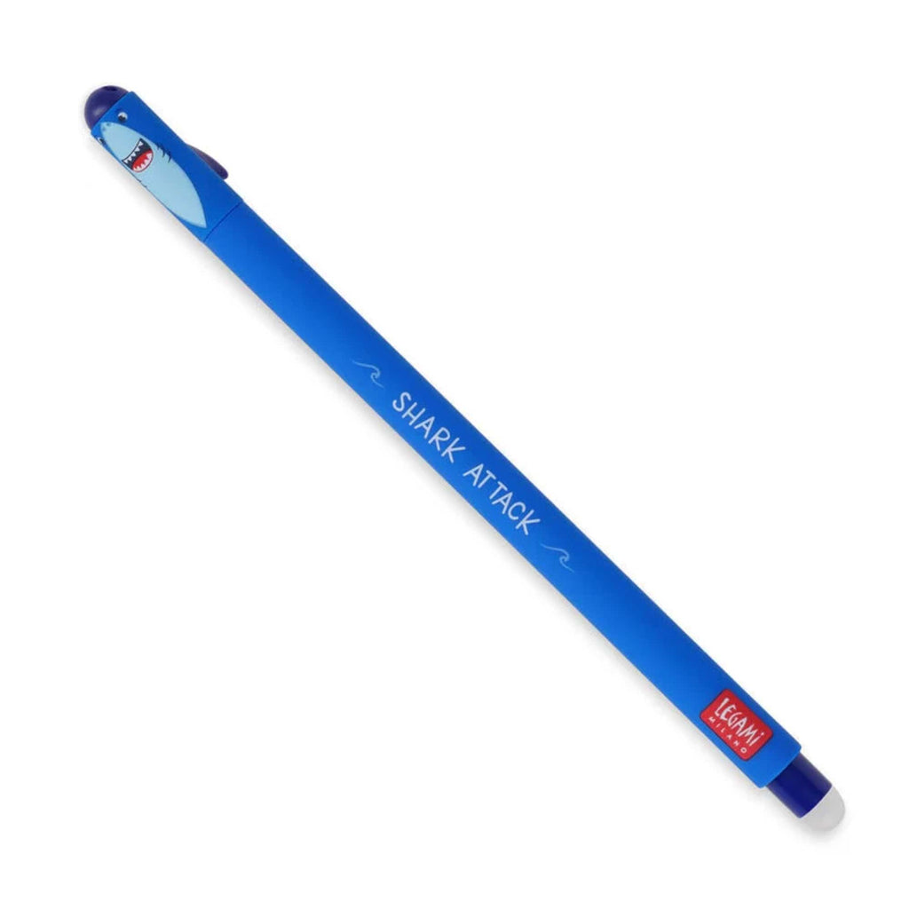 Legami Erasable Blue Ink Shark Pen