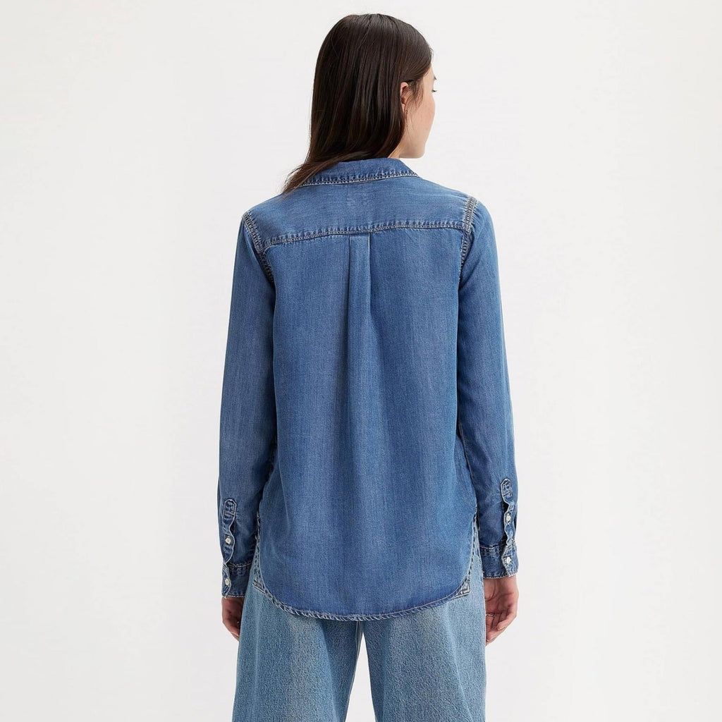 Levi's Doreen Lightweight Utility Shirt In Patches 2 in Blue