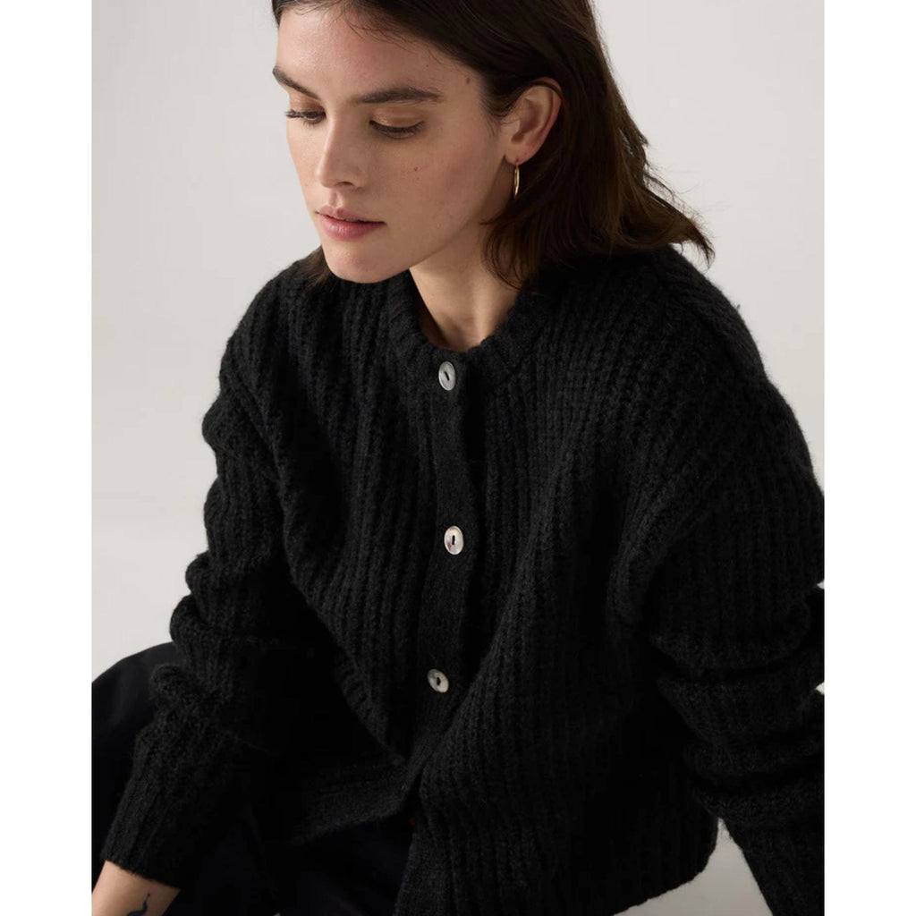 Levi's® Luna Shell Button Cardigan In Anthracite Night